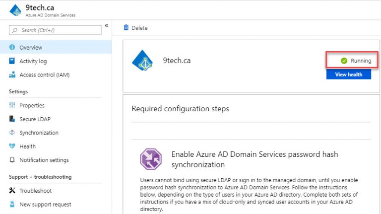 How to setup Azure Active Directory Domain Services